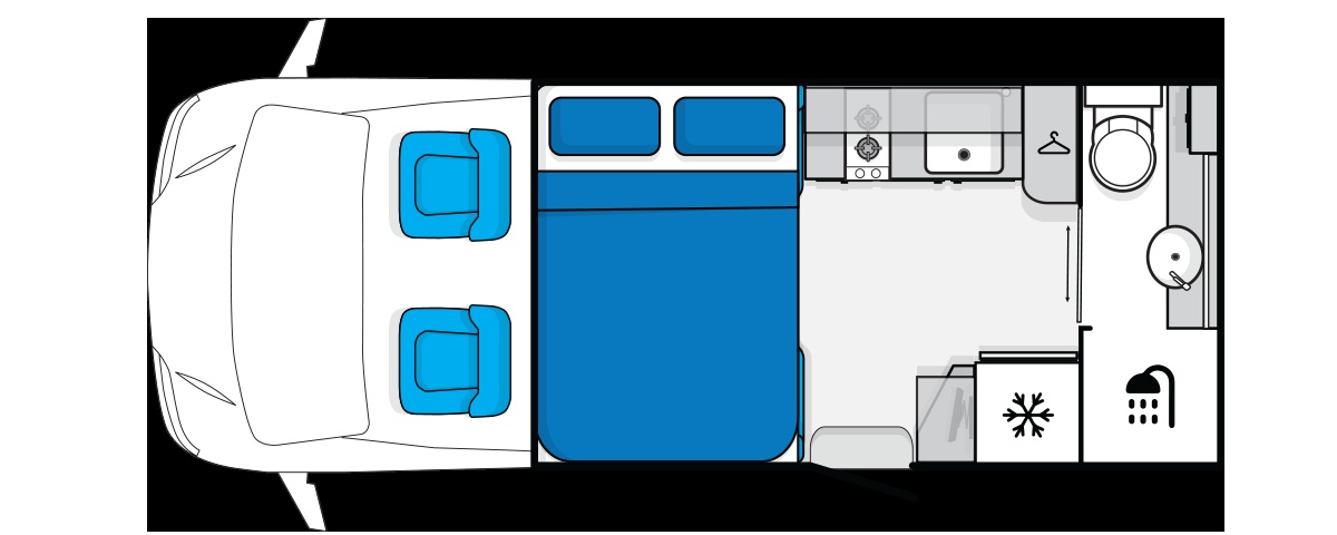 Jayco 2 Berth Roamer for Hire | Let's Go Motorhomes